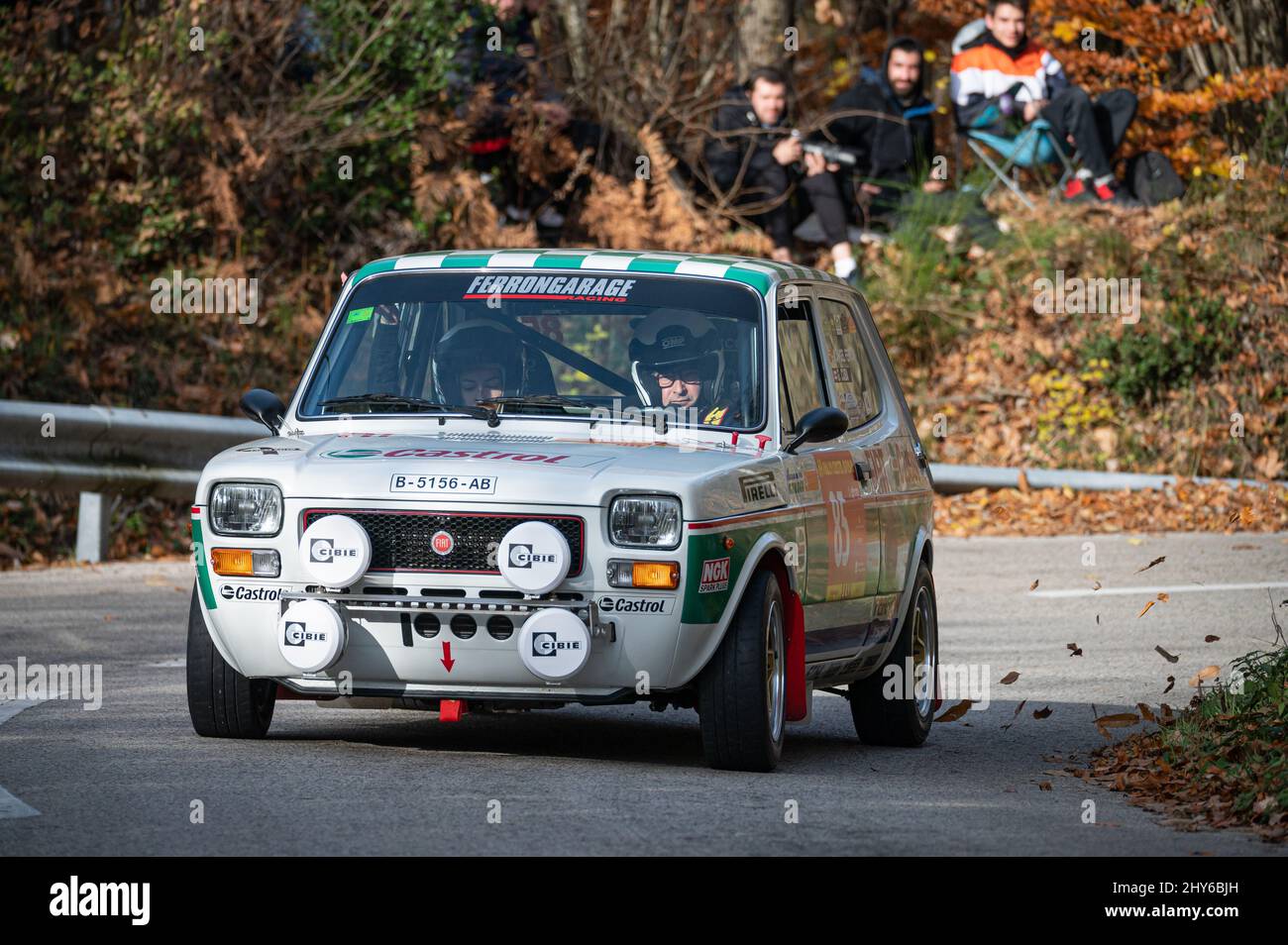Vintage 69th edition of the Costa Brava rally Seat 127 on a racing road Stock Photo - Alamy