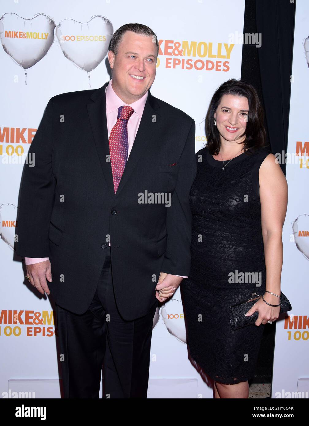 Billy Gardell and Patty Gardell attends the Mike & Molly 100th Episode Celebration held at ...