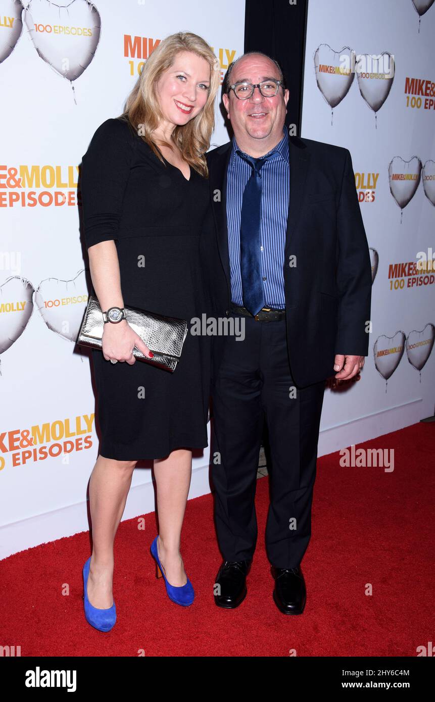 Louis Mustillo and Tricia Brown attends the Mike & Molly 100th Episode ...