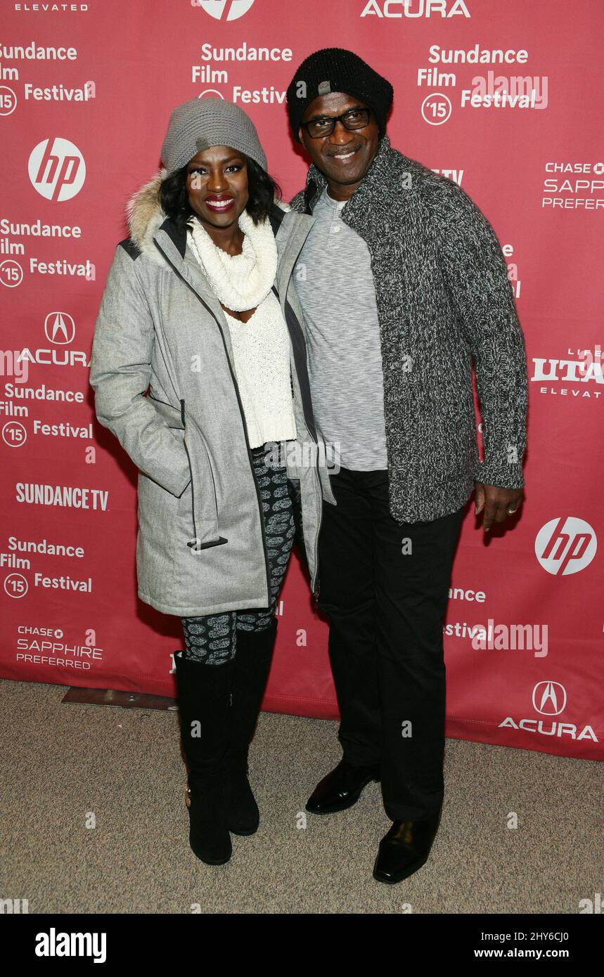 Viola Davis and Julius Tennon attend the ''Lila & Eve'' premiere at the ...