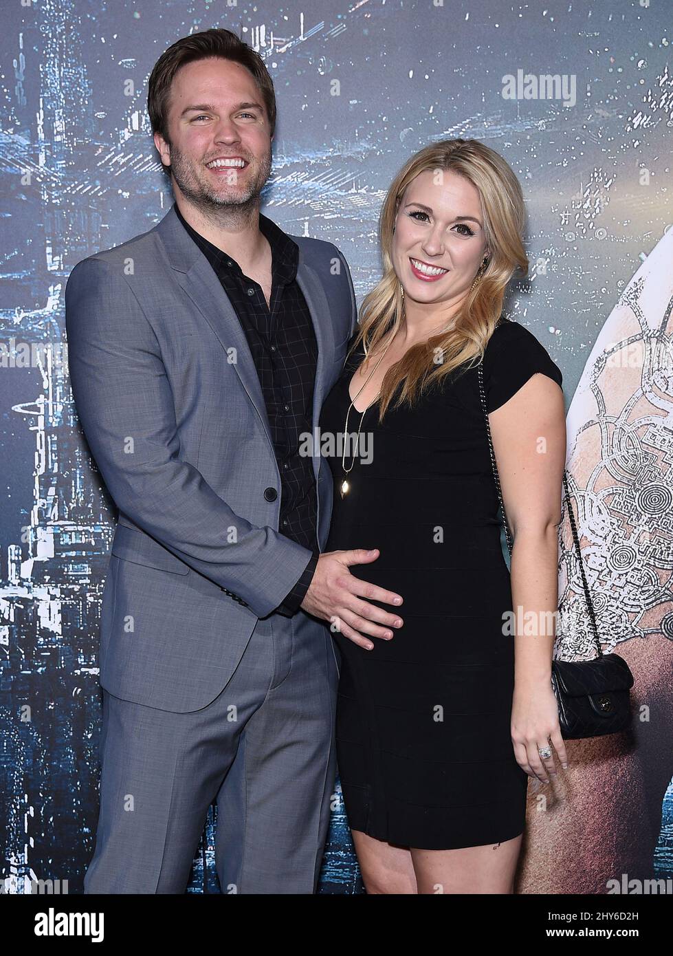 Scott Porter & Kelsey Mayfield attending the 'Jupiter Ascending ...