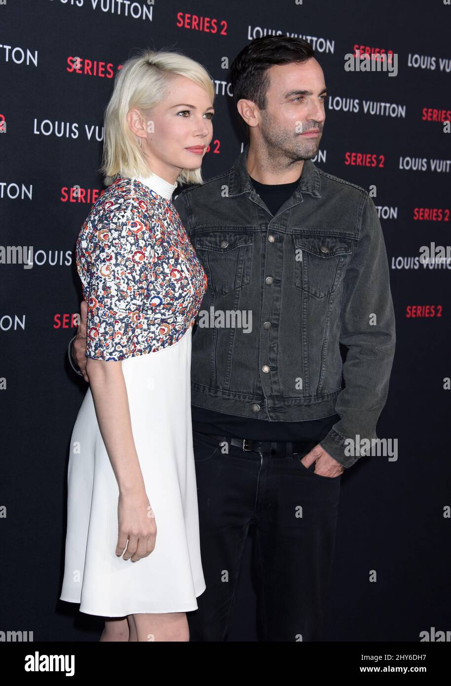 Michelle Williams and Nicolas Ghesquiere attends an event called, Louis ...