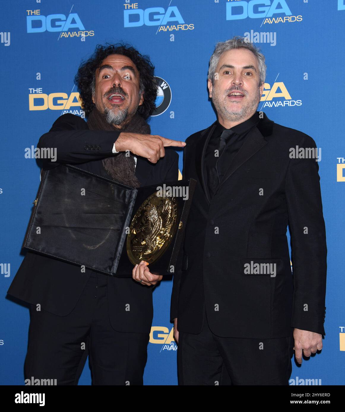 Alejandro Gonzalez Inarritu and Alfonso Cuaron attending the 67th ...