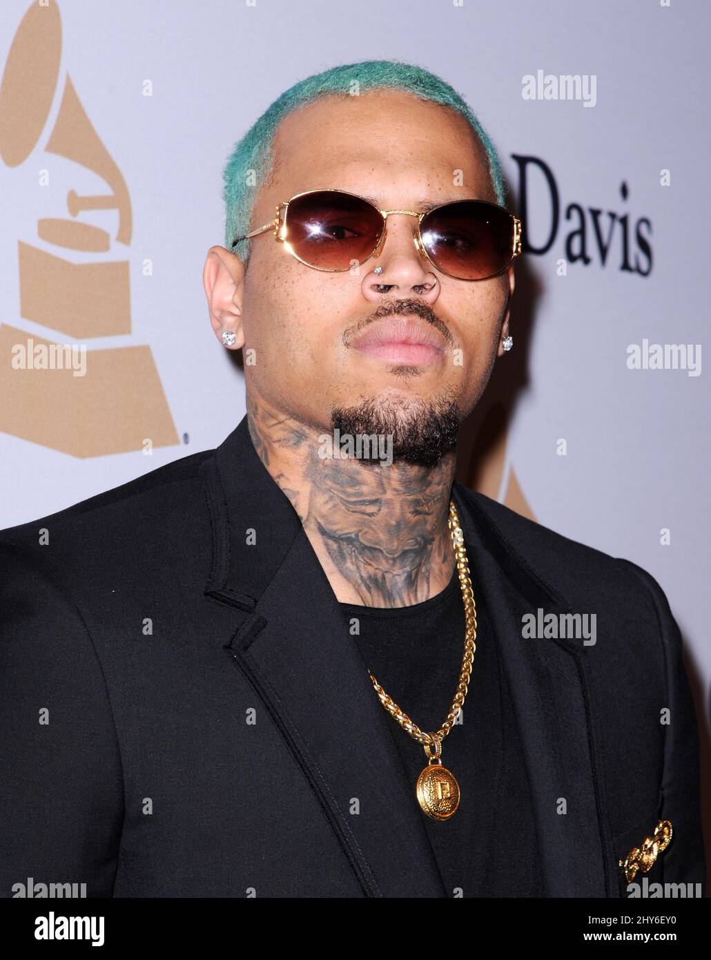 Chris Brown attending the Pre-GRAMMY Gala And Salute To Industry Icons ...