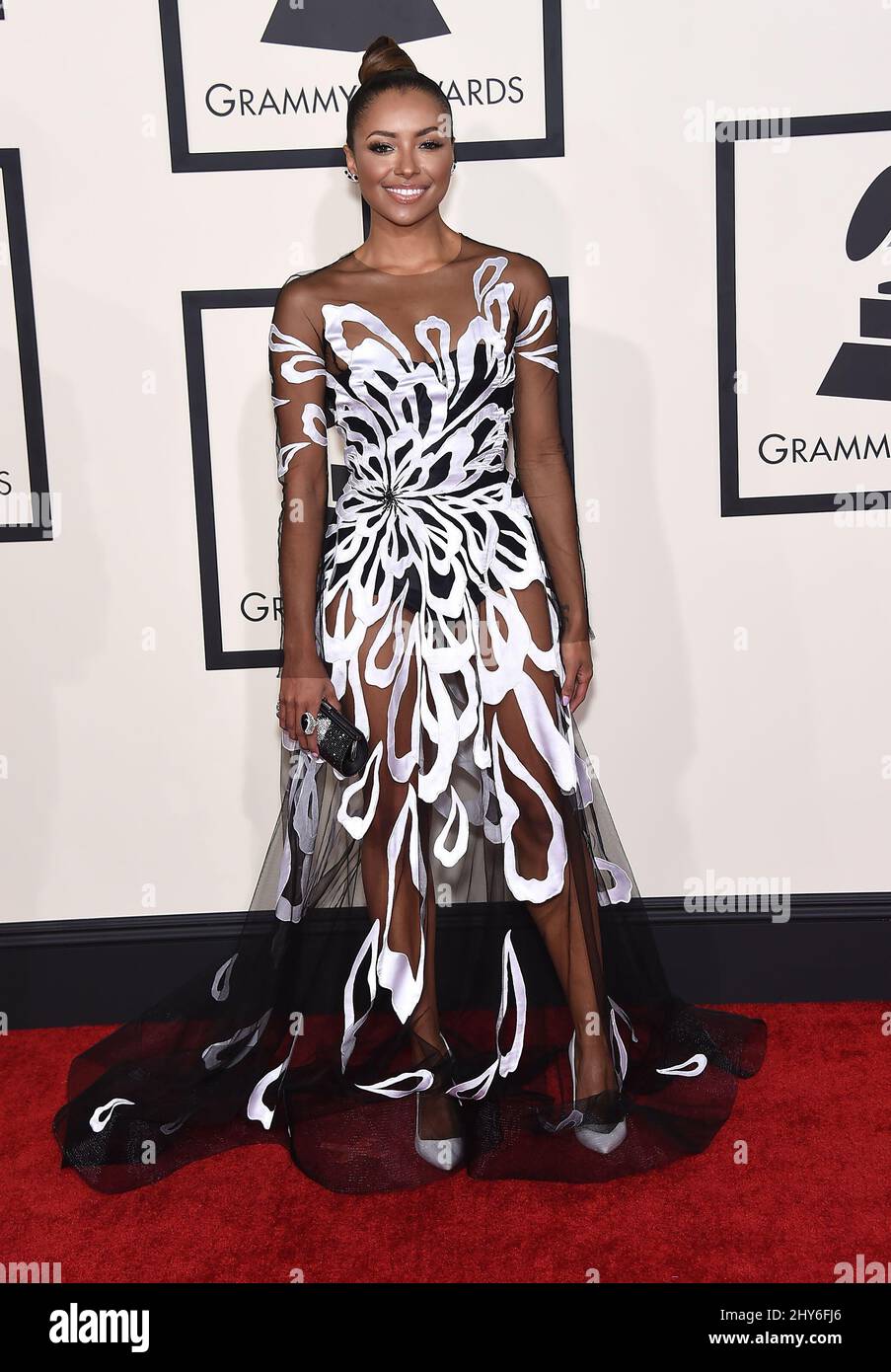 Kat Graham attending the 57th Annual Grammy Awards in Los Angeles ...