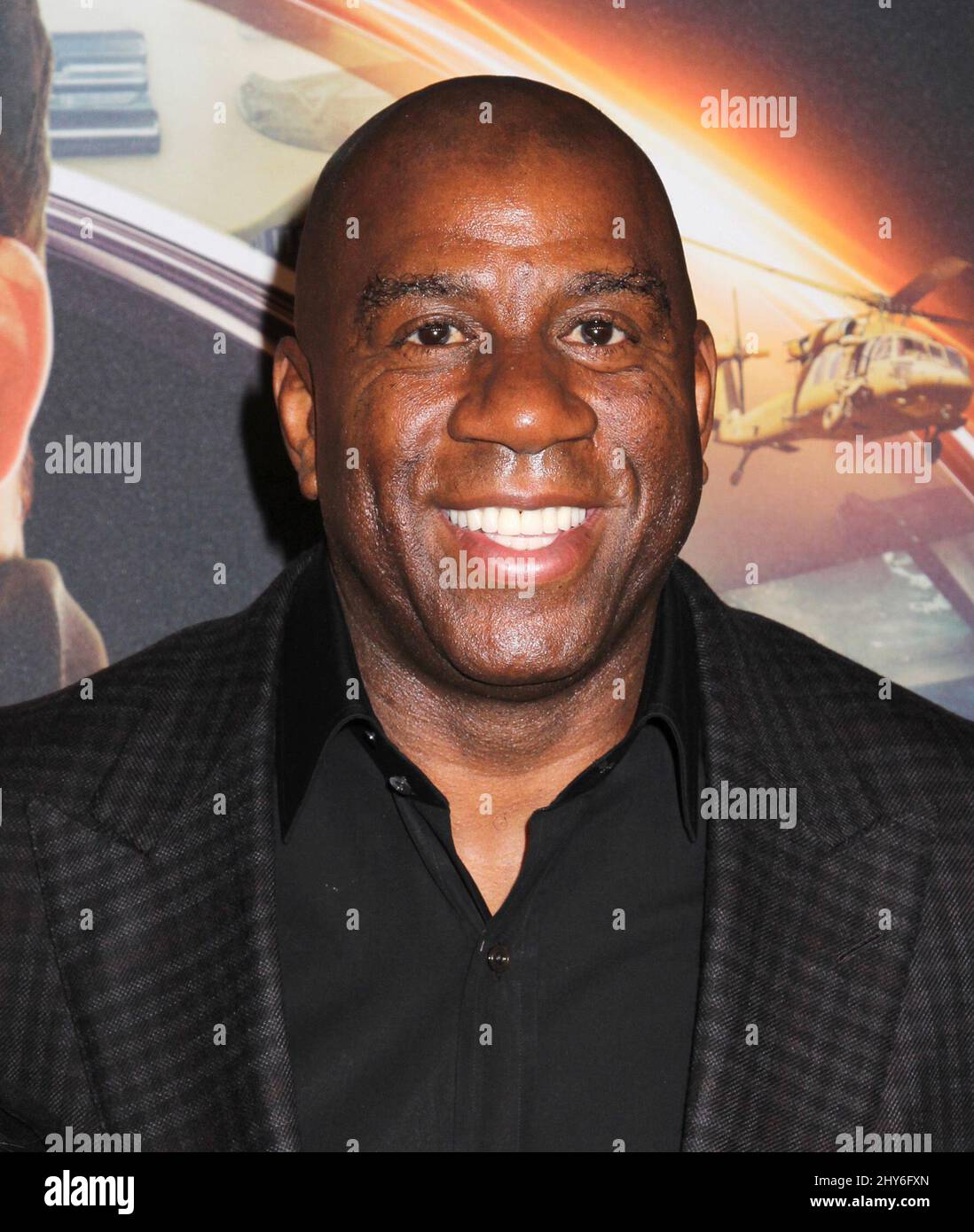Magic Johnson attending the "Kingsman: The Secret Service" premiere in ...