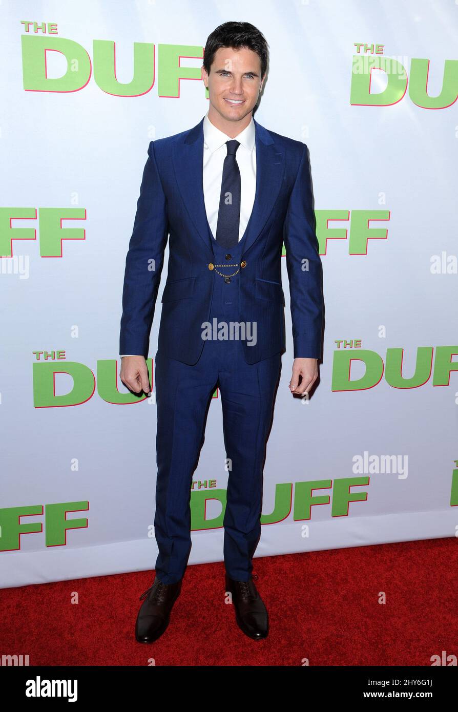 Robbie Amell arriving for The Duff fan screening held at TCL Chinese 6 ...
