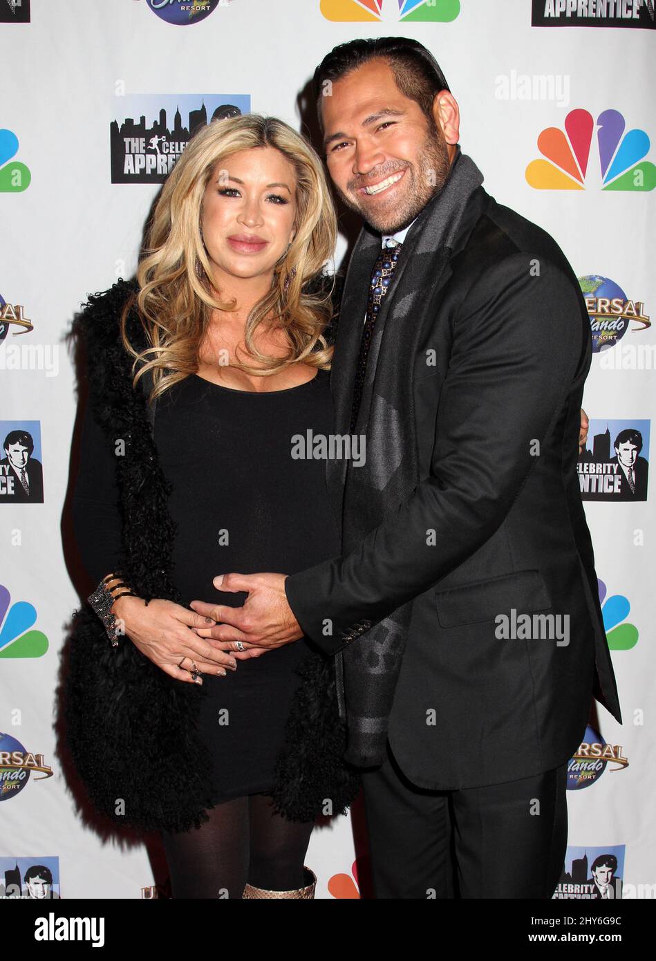 Johnny Damon and Michelle Damon attending "The Celebrity Apprentice ...