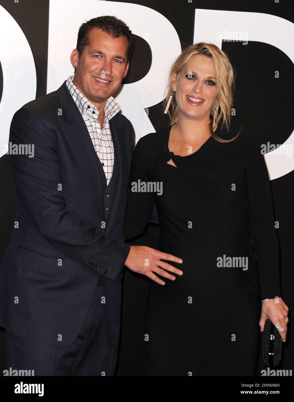 Molly Sims, Scott Stuber arriving to the Tom Ford Autumn/Winter 2015 ...