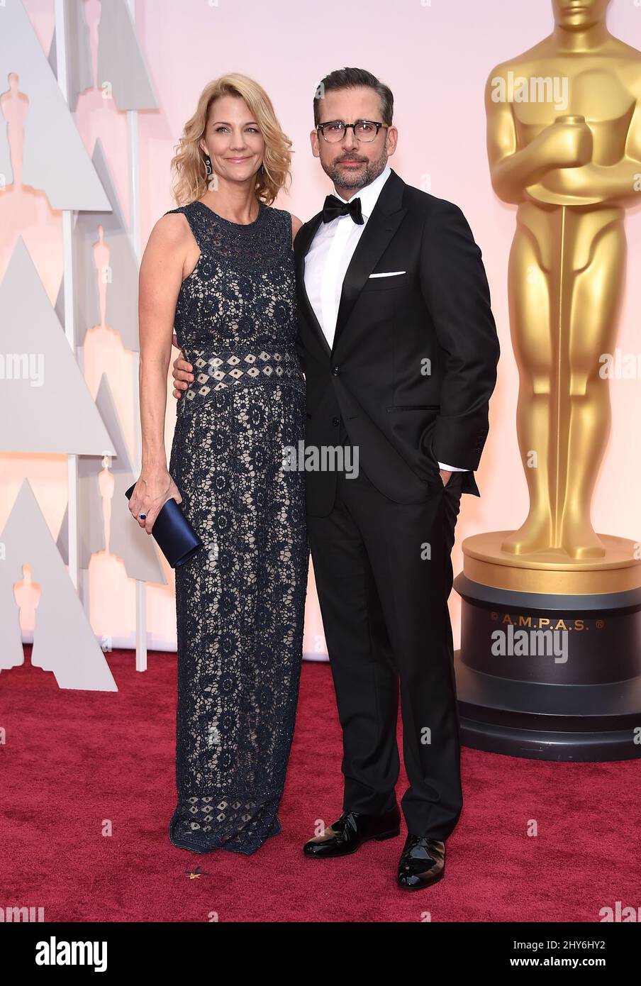 Steve Carell and Nancy Carell attending the 87th Annual Academy Awards ...