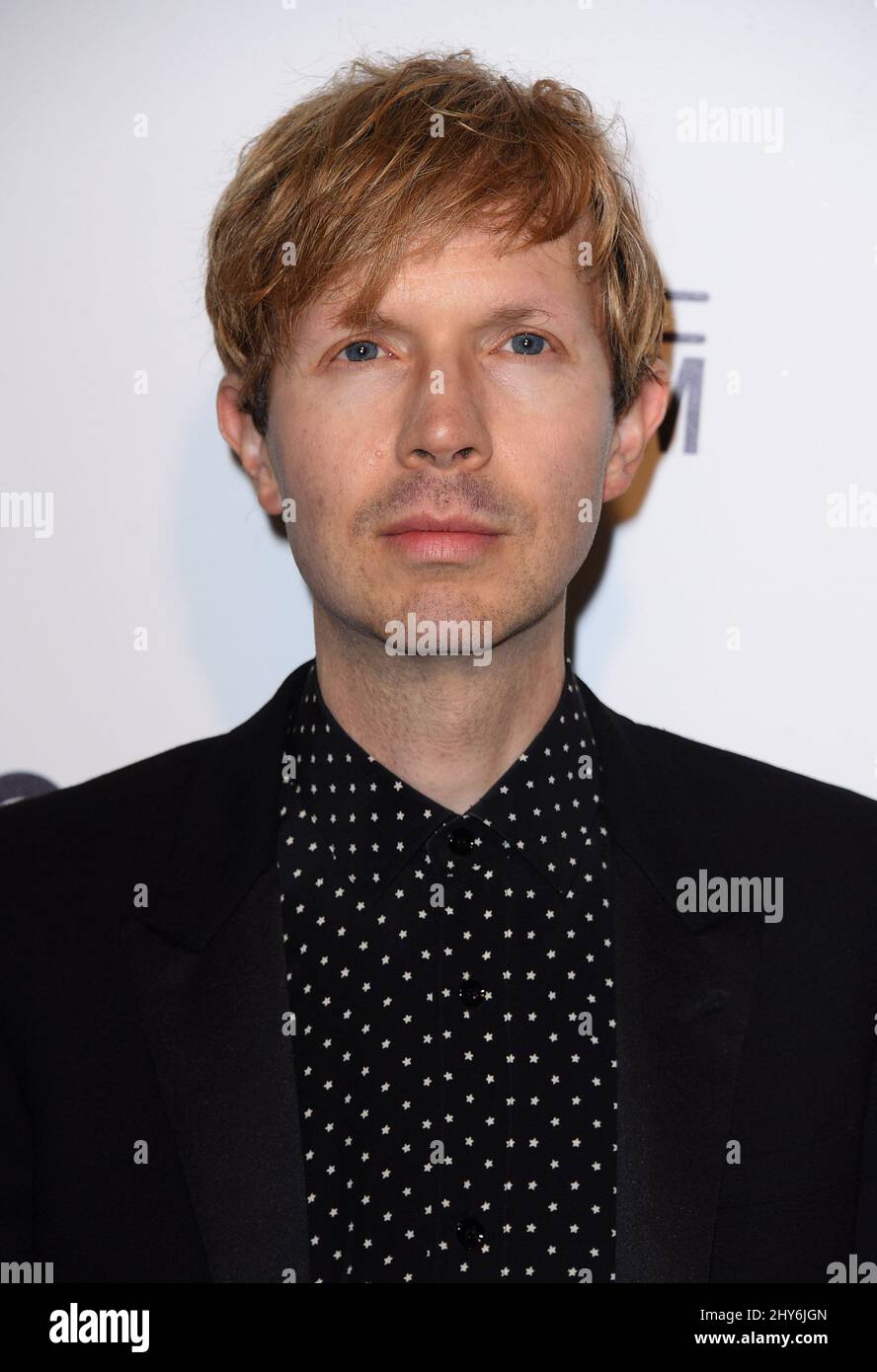 Beck attending the 2015 Elton John AIDS Foundation Academy Awards ...