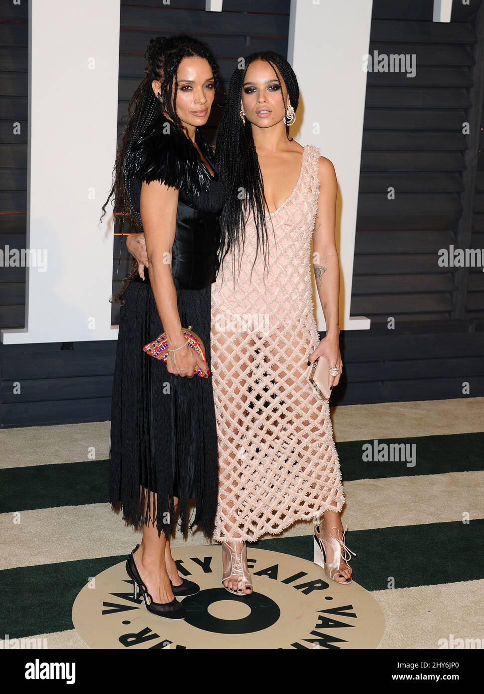 Lisa Bonet and Zoe Kravitz attending the Vanity Fair Oscar Party hosted ...