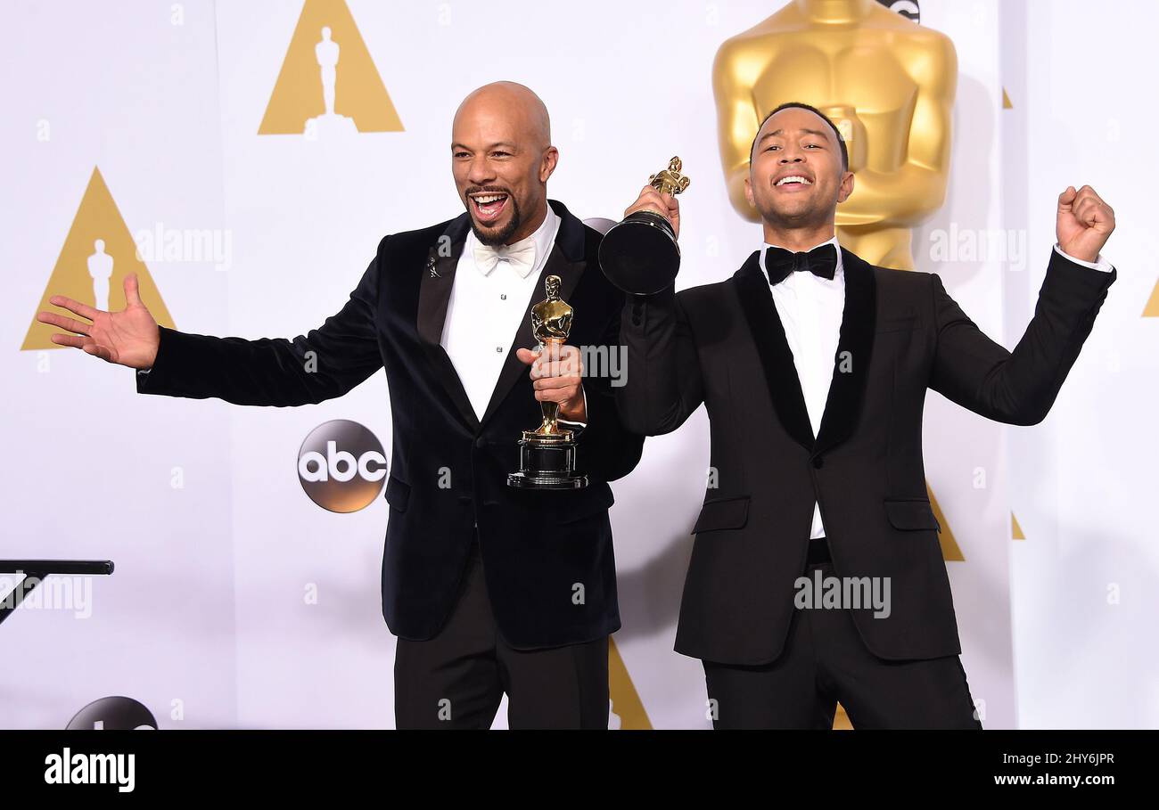 Common & John Legend attending the Press Room of the 87th Annual ...