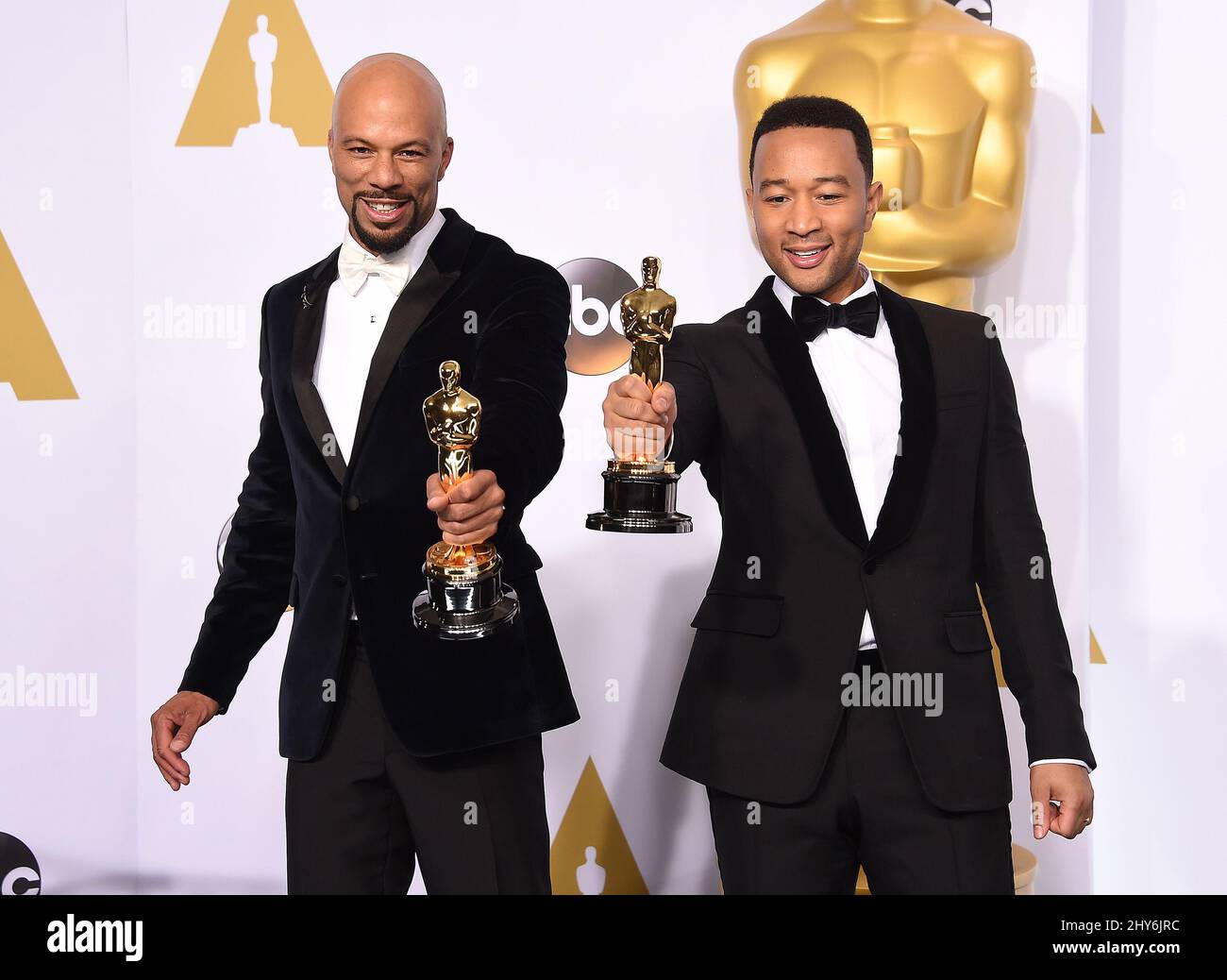Common & John Legend attending the Press Room of the 87th Annual ...