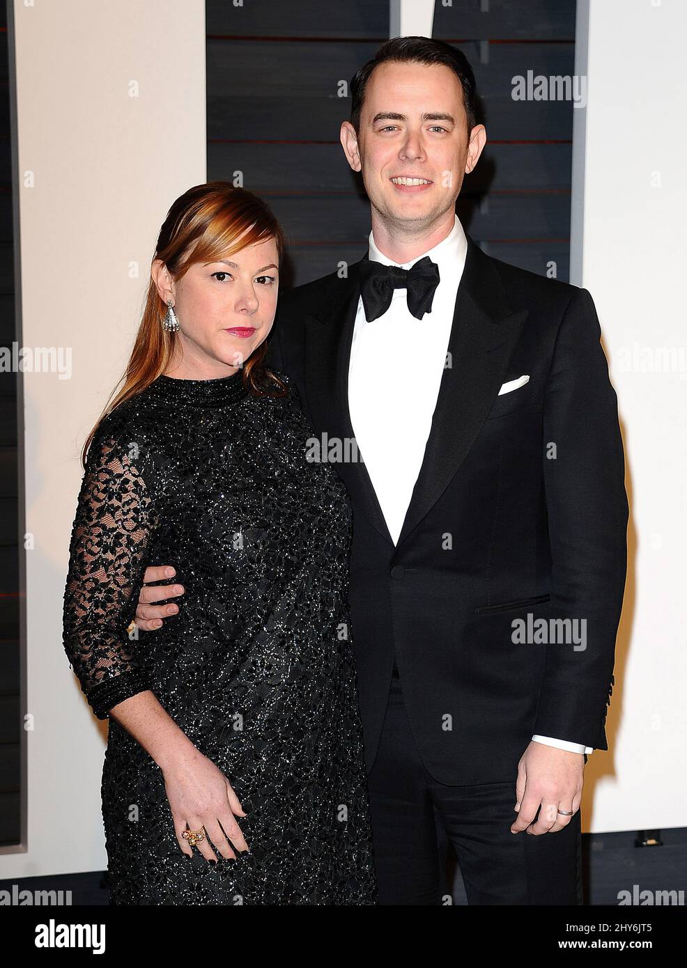 Colin Hanks and Samantha Bryant attending the Vanity Fair Oscar Party ...