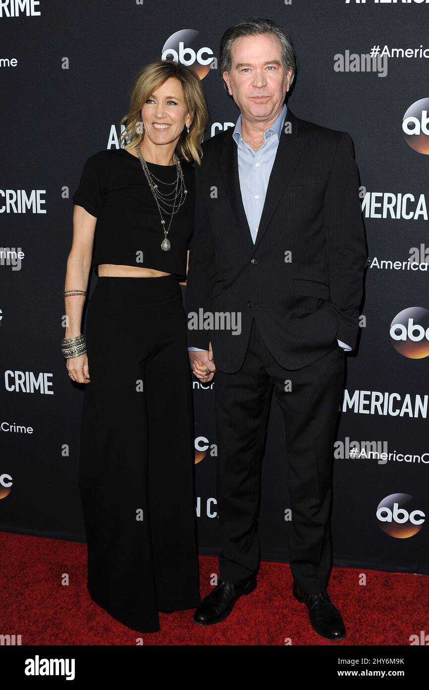 Felicity Huffman, Timothy Hutton attending ABC's "American Crime ...