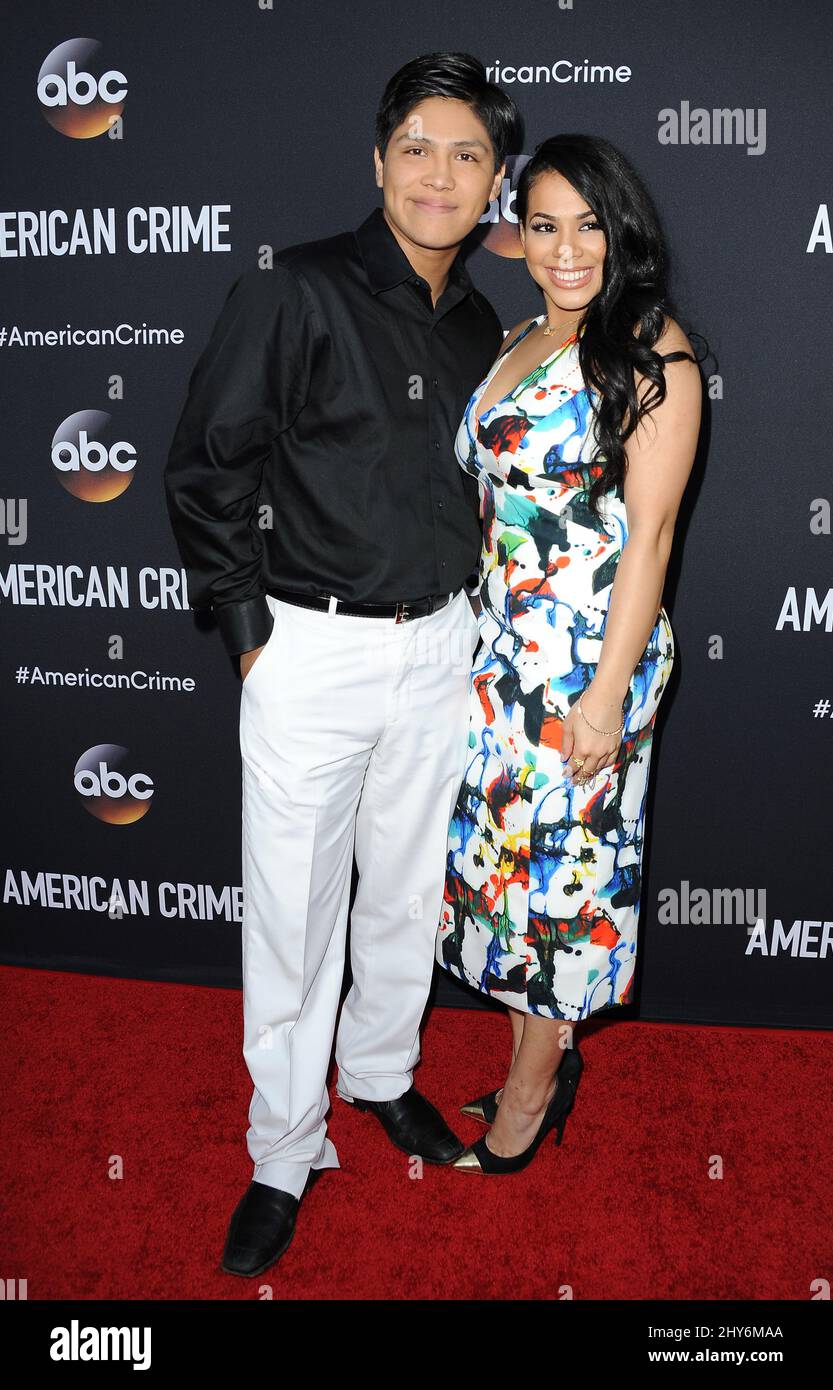 Gleendilys Inoa, Johnny Ortiz attending ABC's "American Crime" Premiere ...