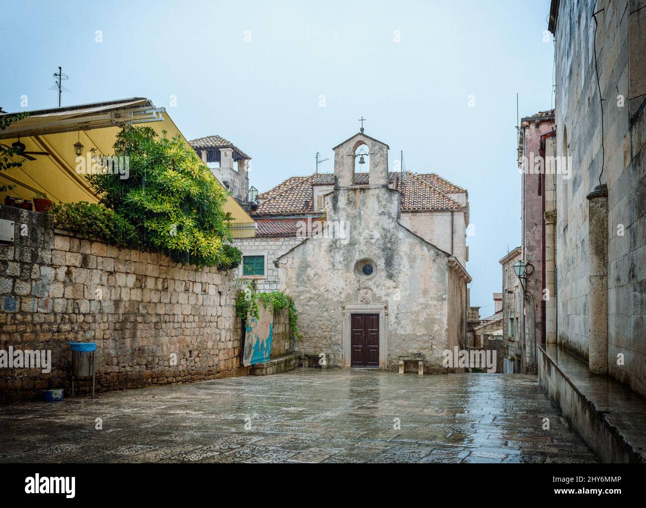 Range of travel images and poster shots of Korcula - Old Town Stock ...