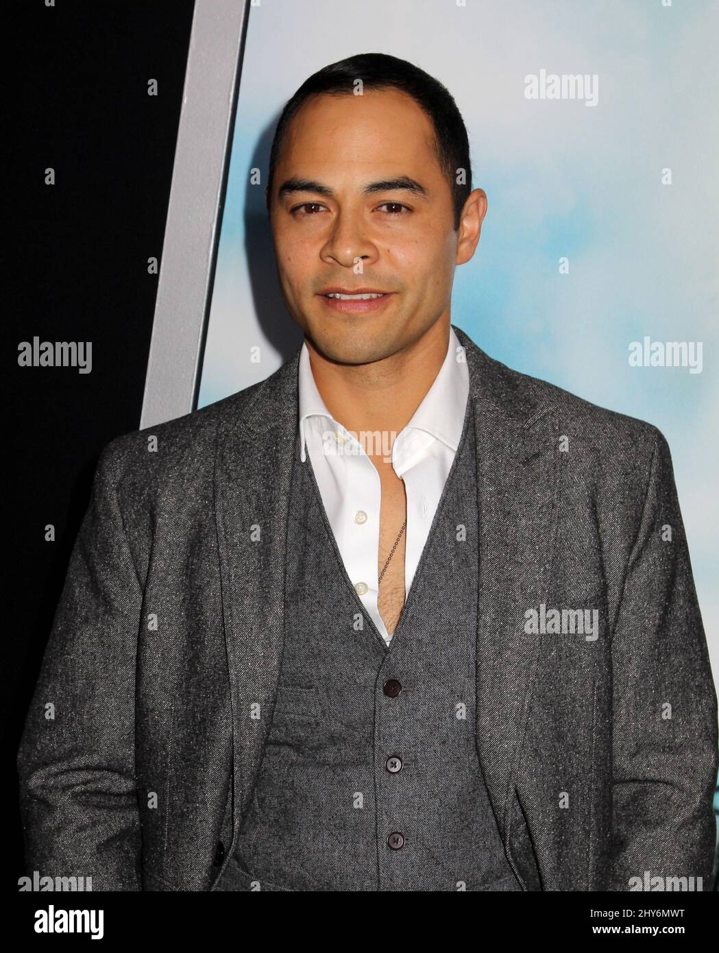 Jose Pablo Cantillo attending the Chappie premiere in New York Stock ...