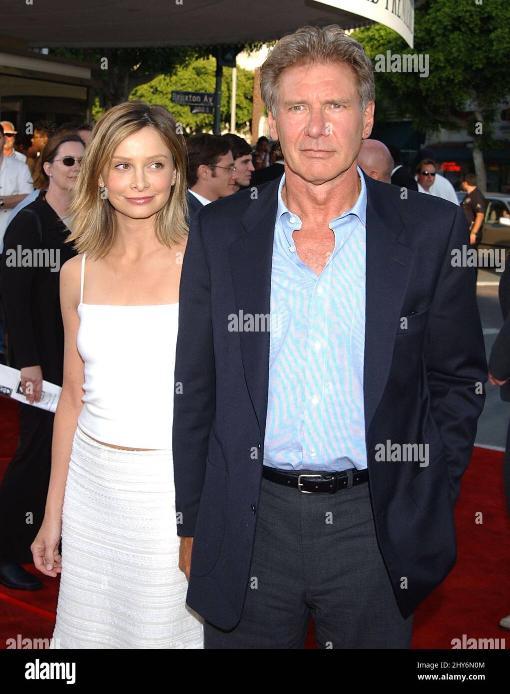 July 15, 2002 Westwood, CA. Calista Flockhart and Harrison Ford "K-19 ...