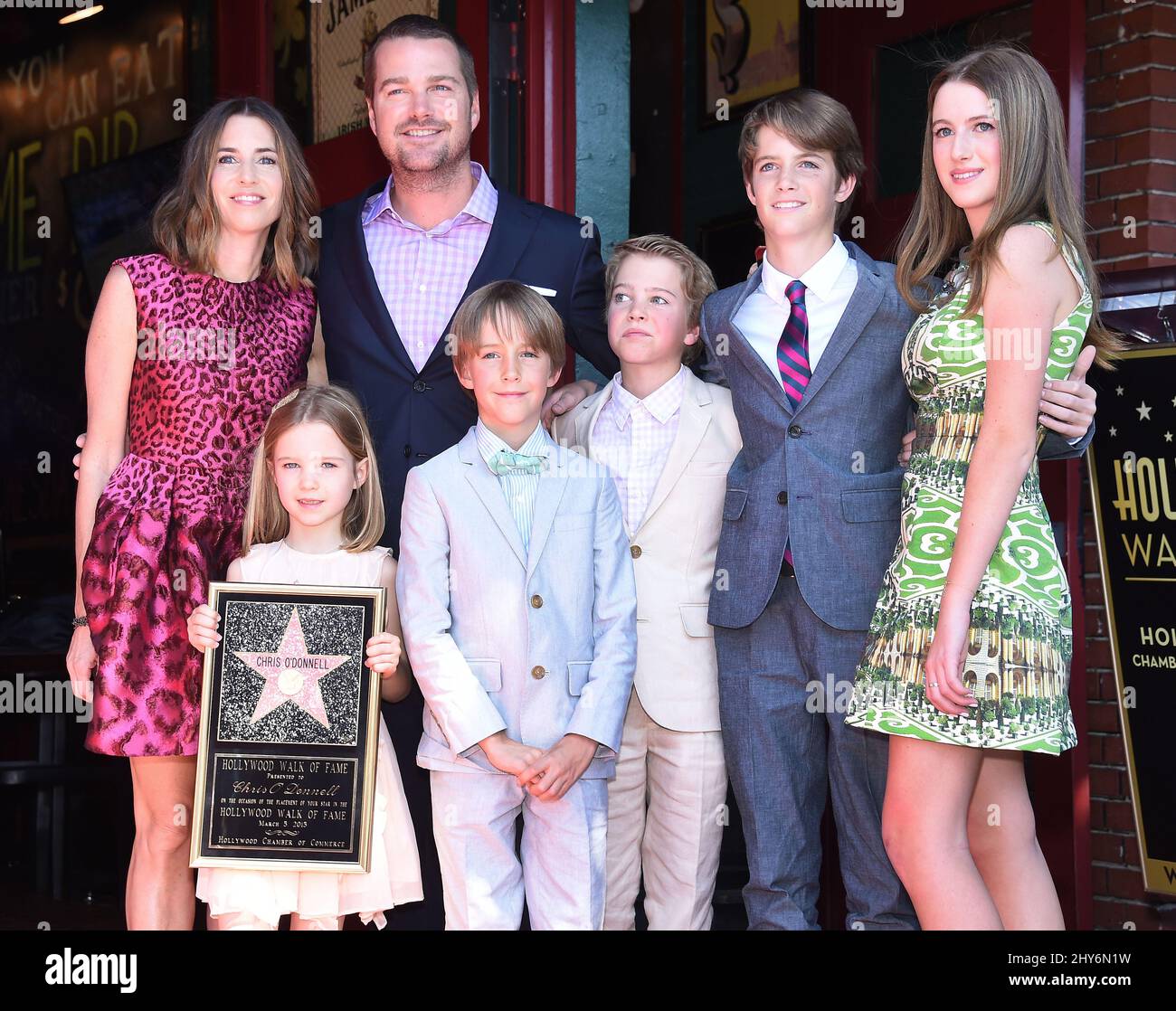 Chris O'Donnell, Caroline Fentress, Lily O'Donnell, Finly O'Donn attend ...
