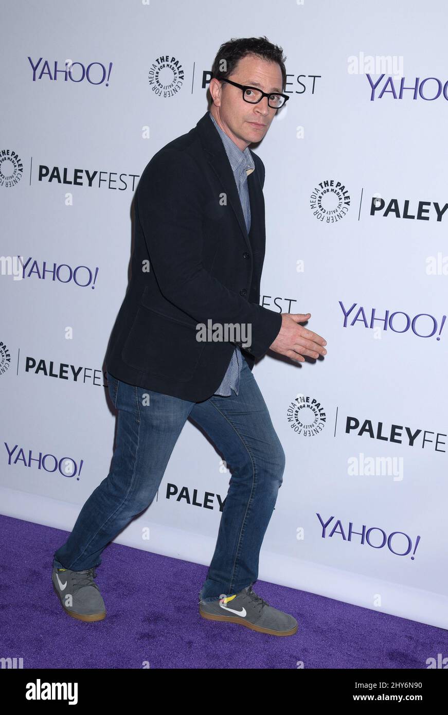 Joshua Malina attending a photocall for 'Scandal' as part of PaleyFest ...