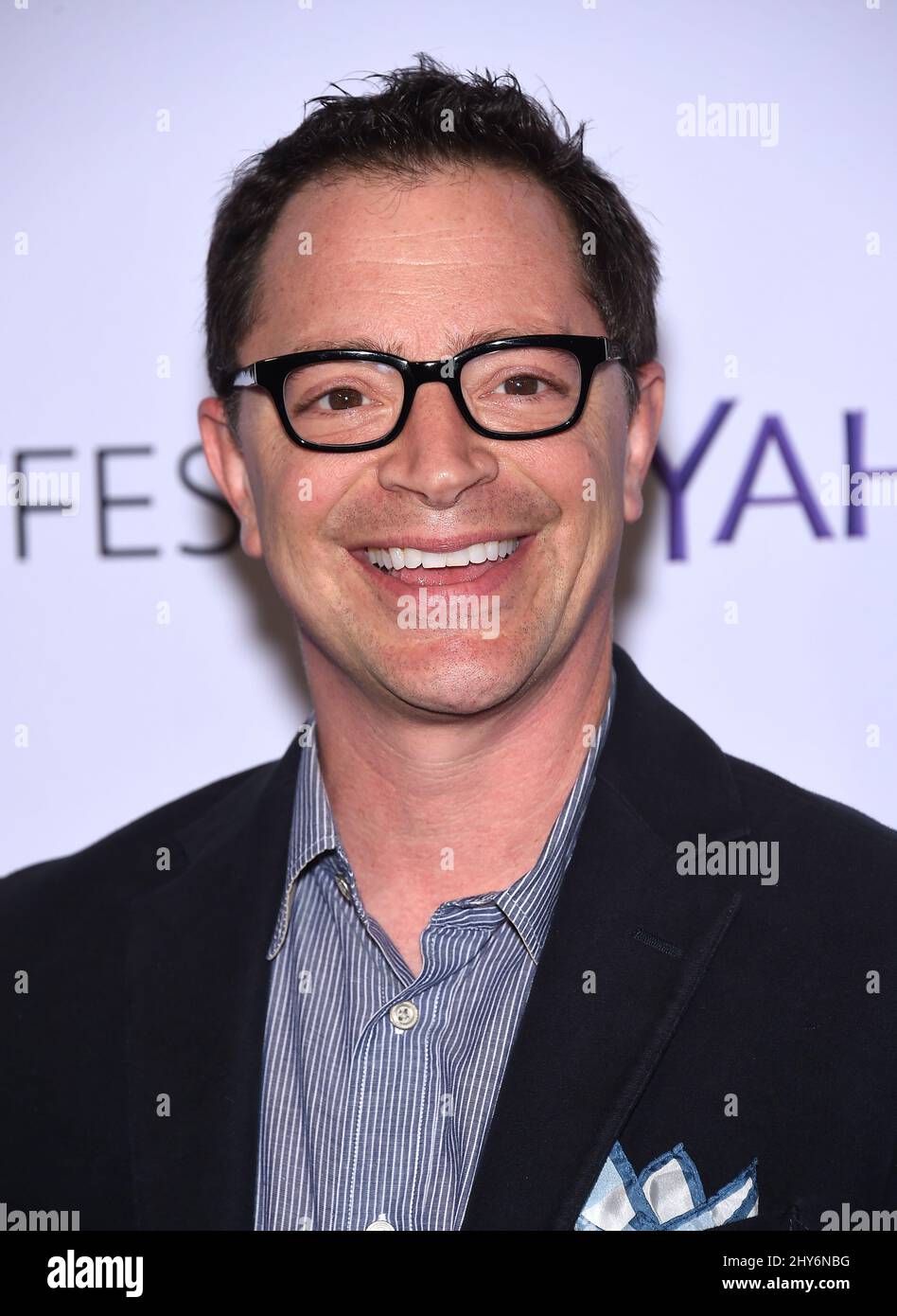 Joshua Malina attending a photocall for 'Scandal' as part of PaleyFest ...