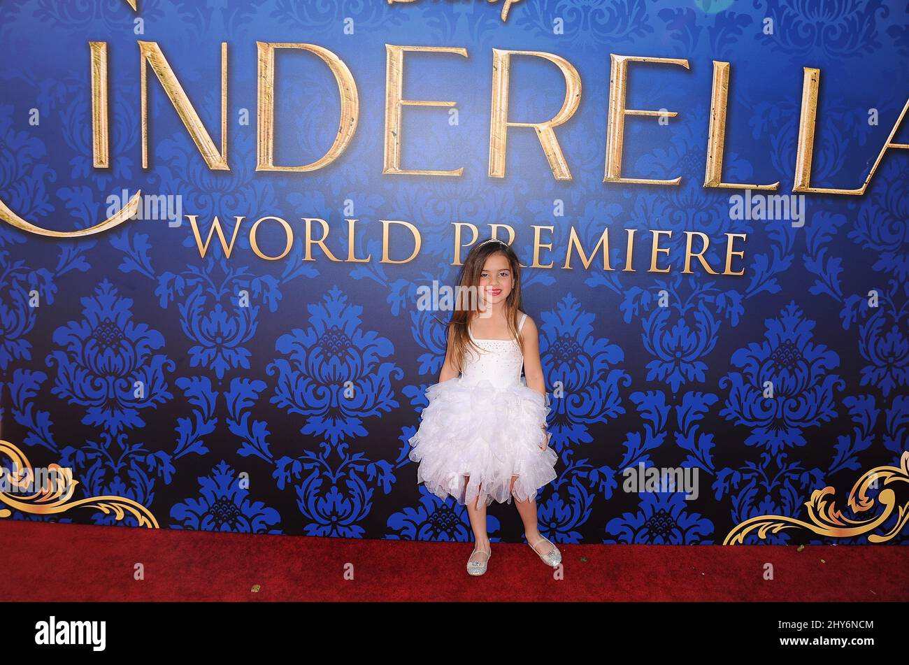 Portia Umansky attending an advance screening of Cinderella, in Burbank ...