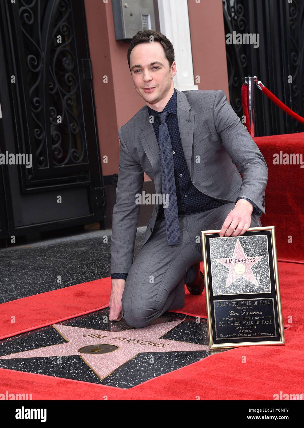 Jim Parsons attends the Jim Parson Hollywood Walk of Fame Star Ceremony ...