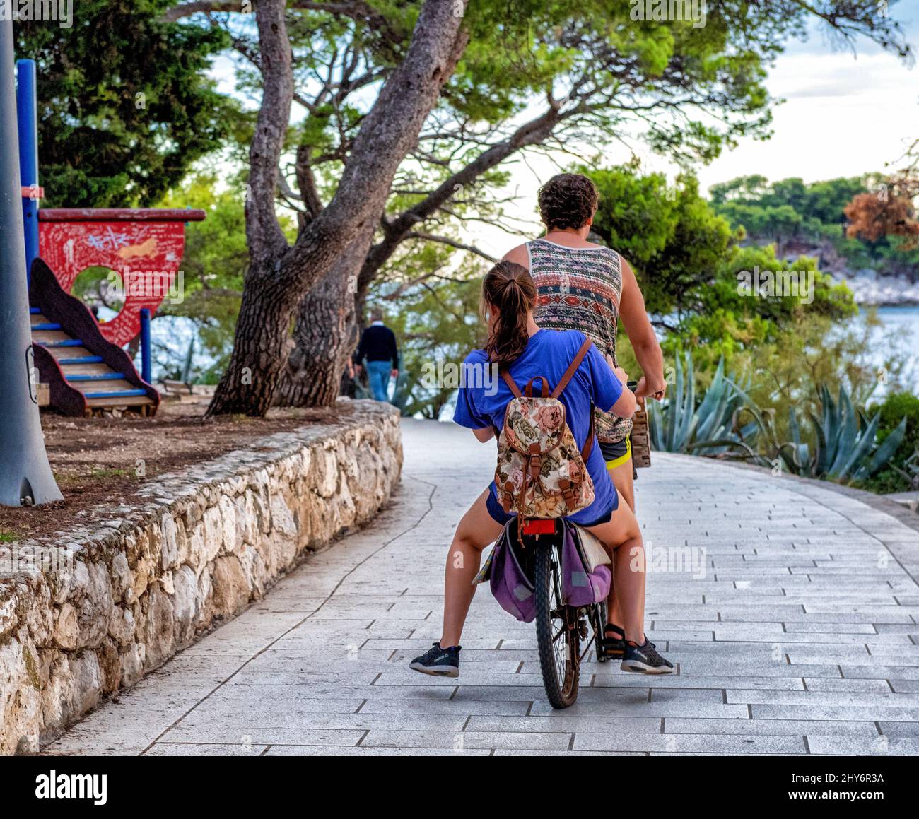Hvar Island Croatia towards the end of the tourist season Stock Photo ...