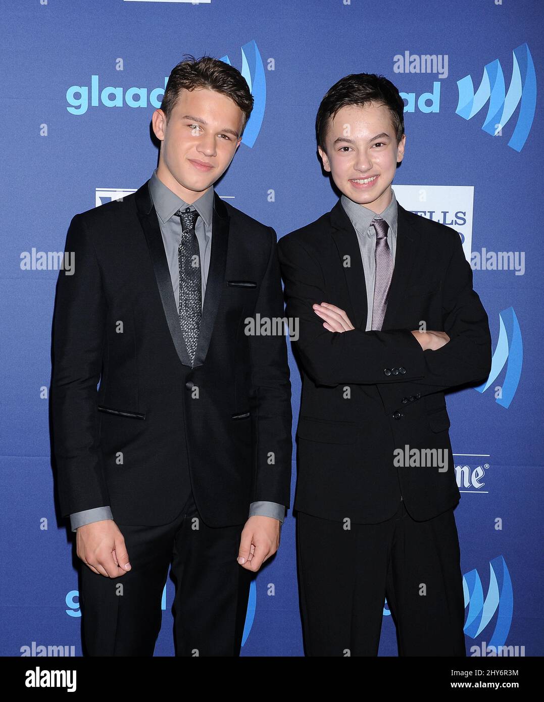 Gavin MacIntosh and Hayden Byerly arrives at the 26th Annual GLAAD ...