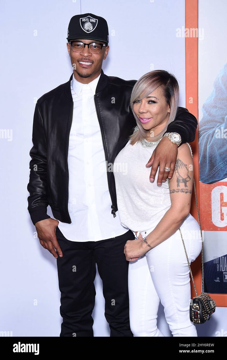 Tip "TI" Harris & Tameka Cottle attending the "Get Hard" Los Angeles ...