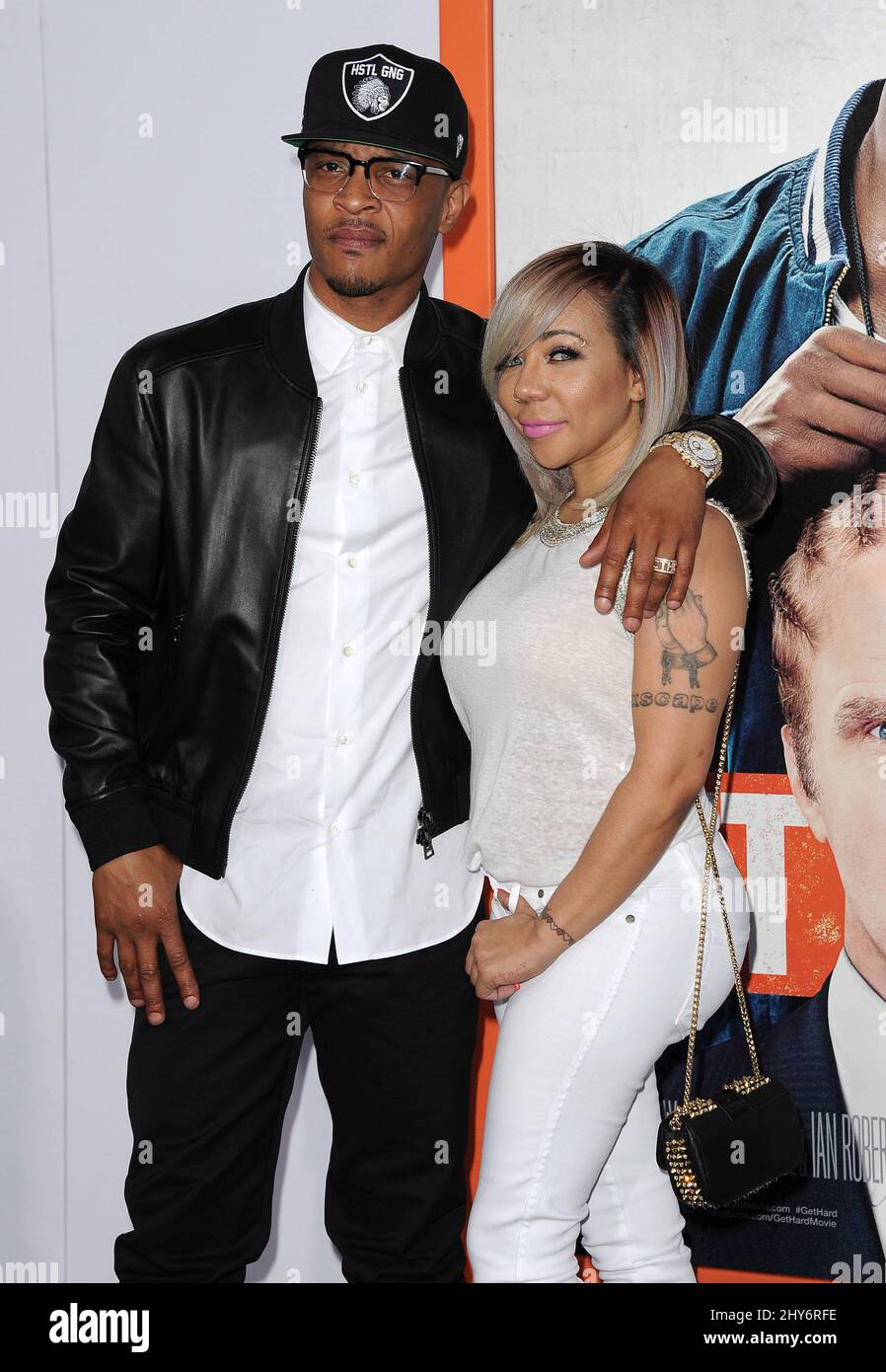 Tip Harris 'TI', Tameka "Tiny" Cottle-Harris attending the "Get Hard ...