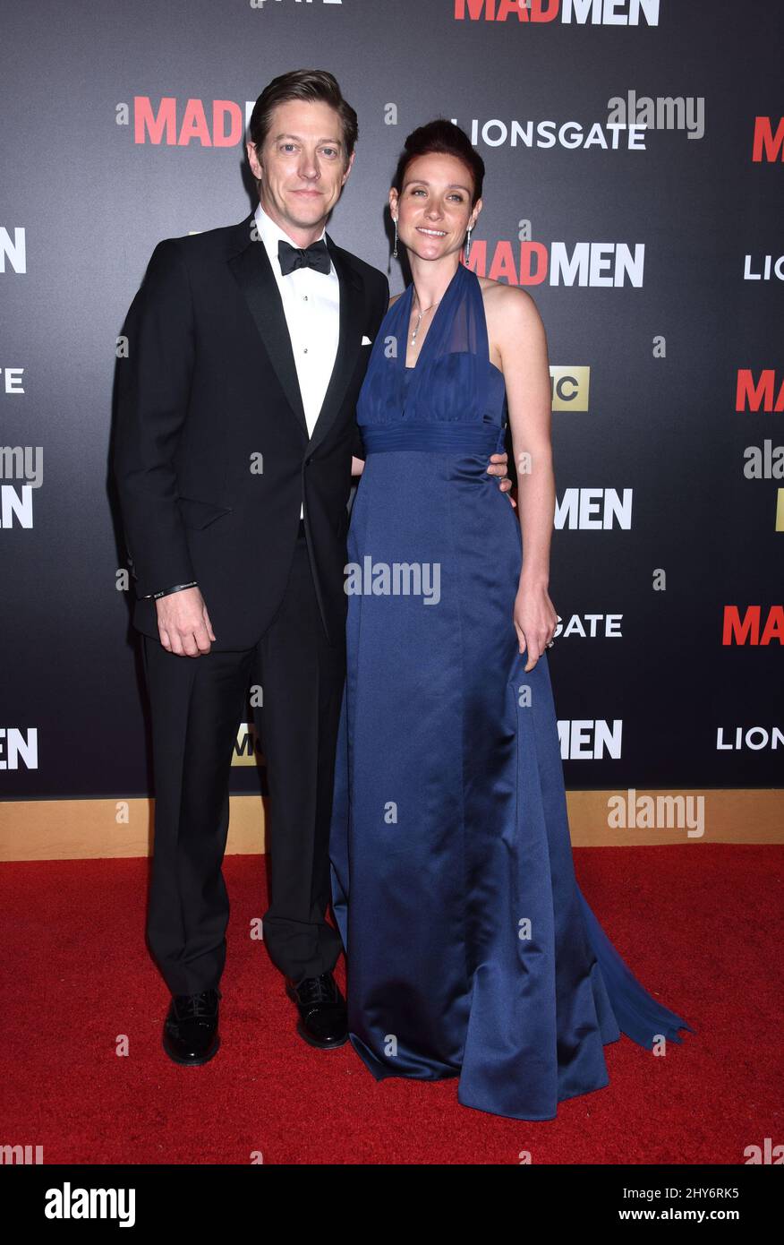 Kevin Rahm and Amy Lonkar attending the AMC celebration of the final 7 ...