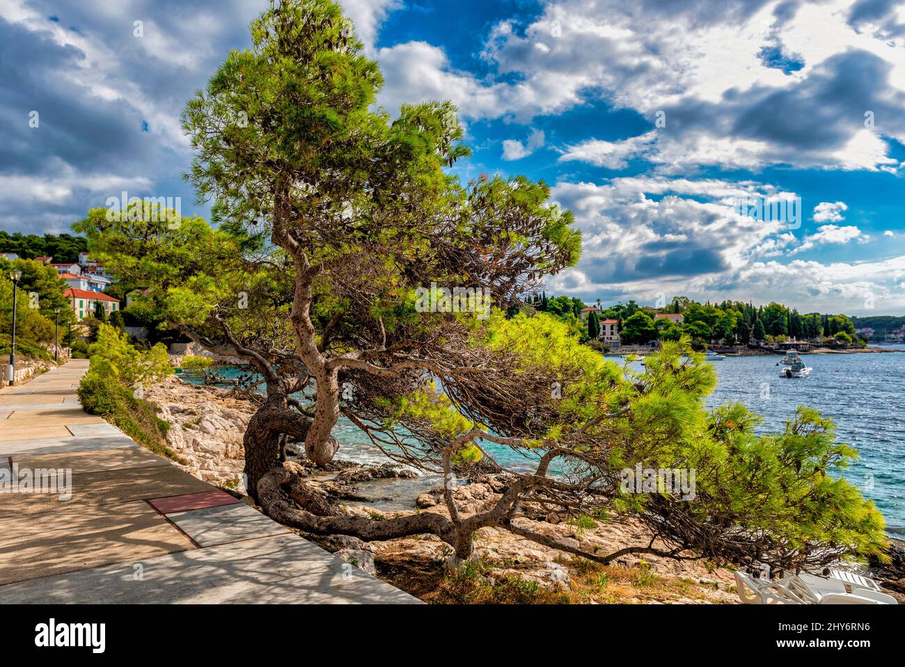 Hvar Island Croatia towards the end of the tourist season Stock Photo ...