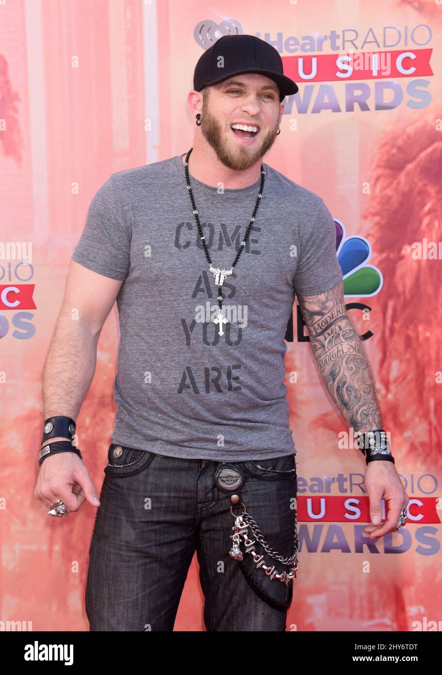 Brantley Gilbert arriving at the 2015 iHeartRadio Music Awards held at ...