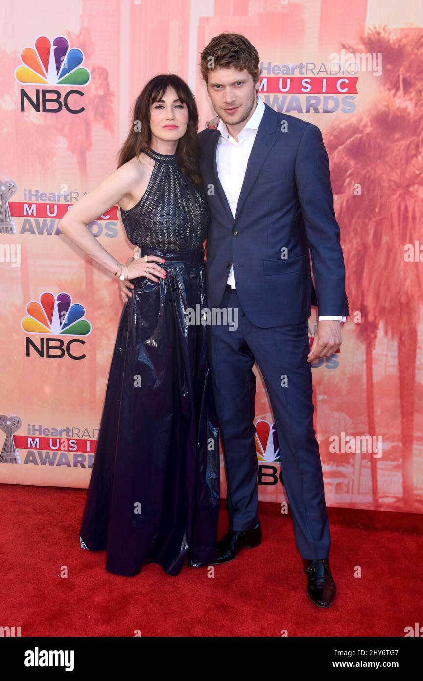 Carice van Houten and Kees van Nieuwkerk arriving at the 2015 iHeartRadio Music Awards held at ...