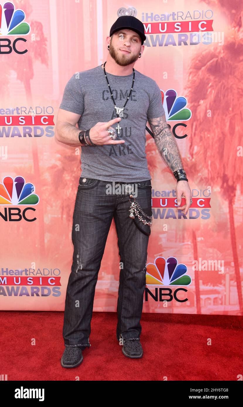Brantley Gilbert arriving at the 2015 iHeartRadio Music Awards held at ...