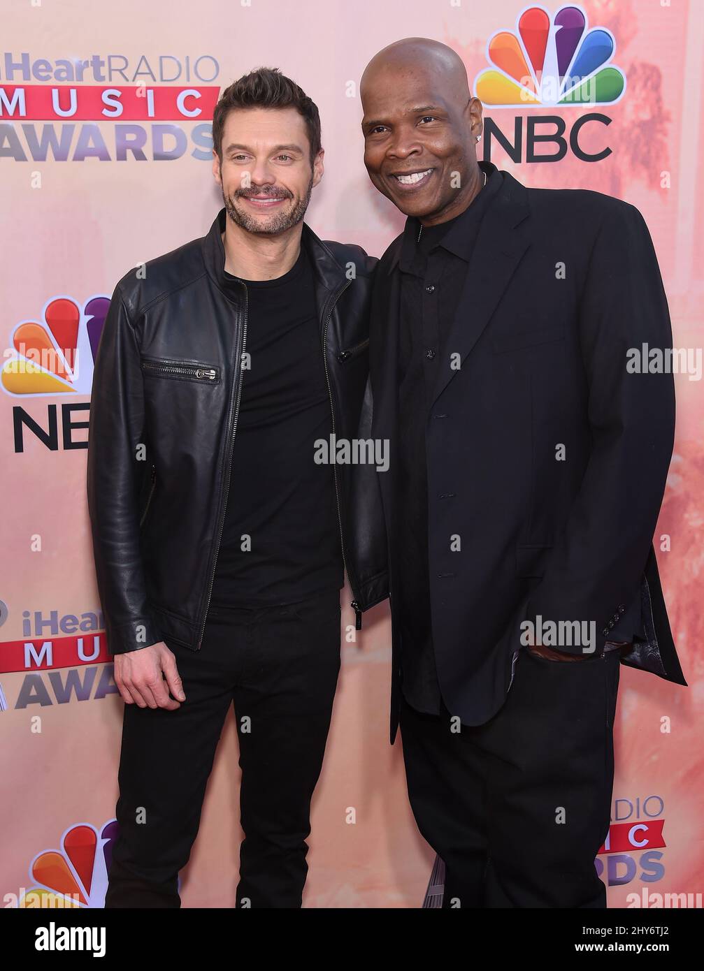 Ryan Seacrest & Big Boy arriving at the 2015 iHeartRadio Music Awards ...