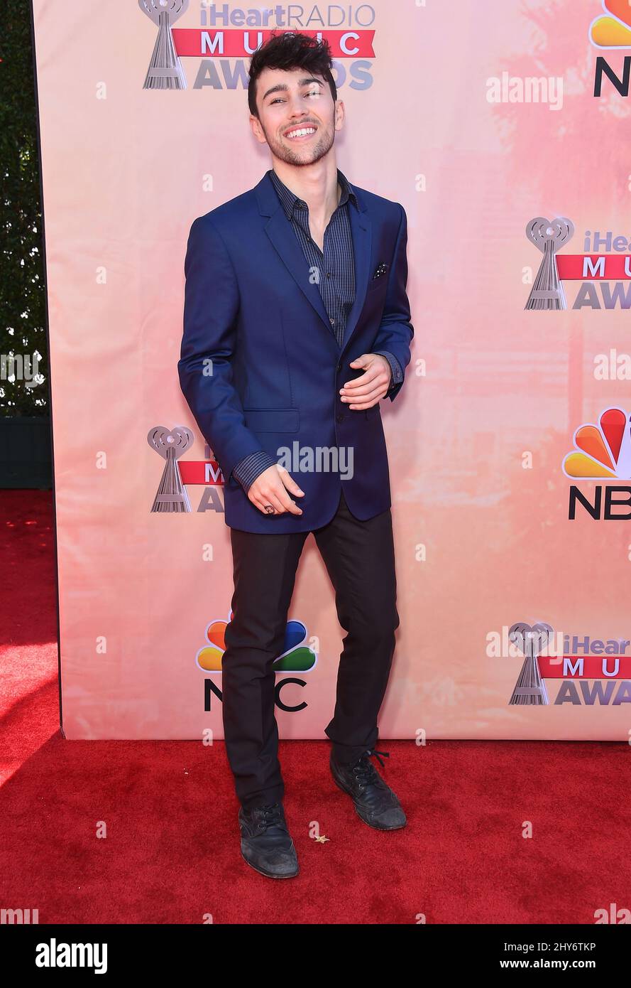 Max arriving at the 2015 iHeartRadio Music Awards held at the Shrine Auditorium Stock Photo - Alamy