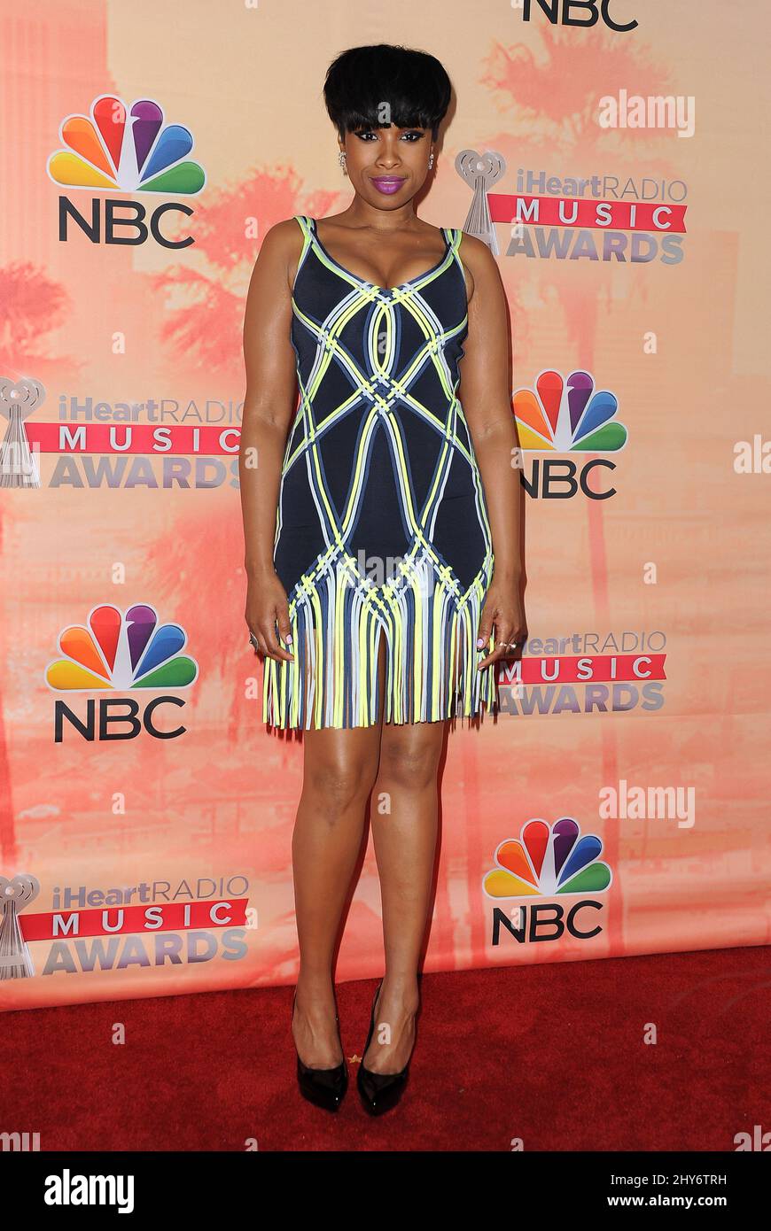 Jennifer Hudson in the press room at the 2015 iHeartRadio Music Awards ...