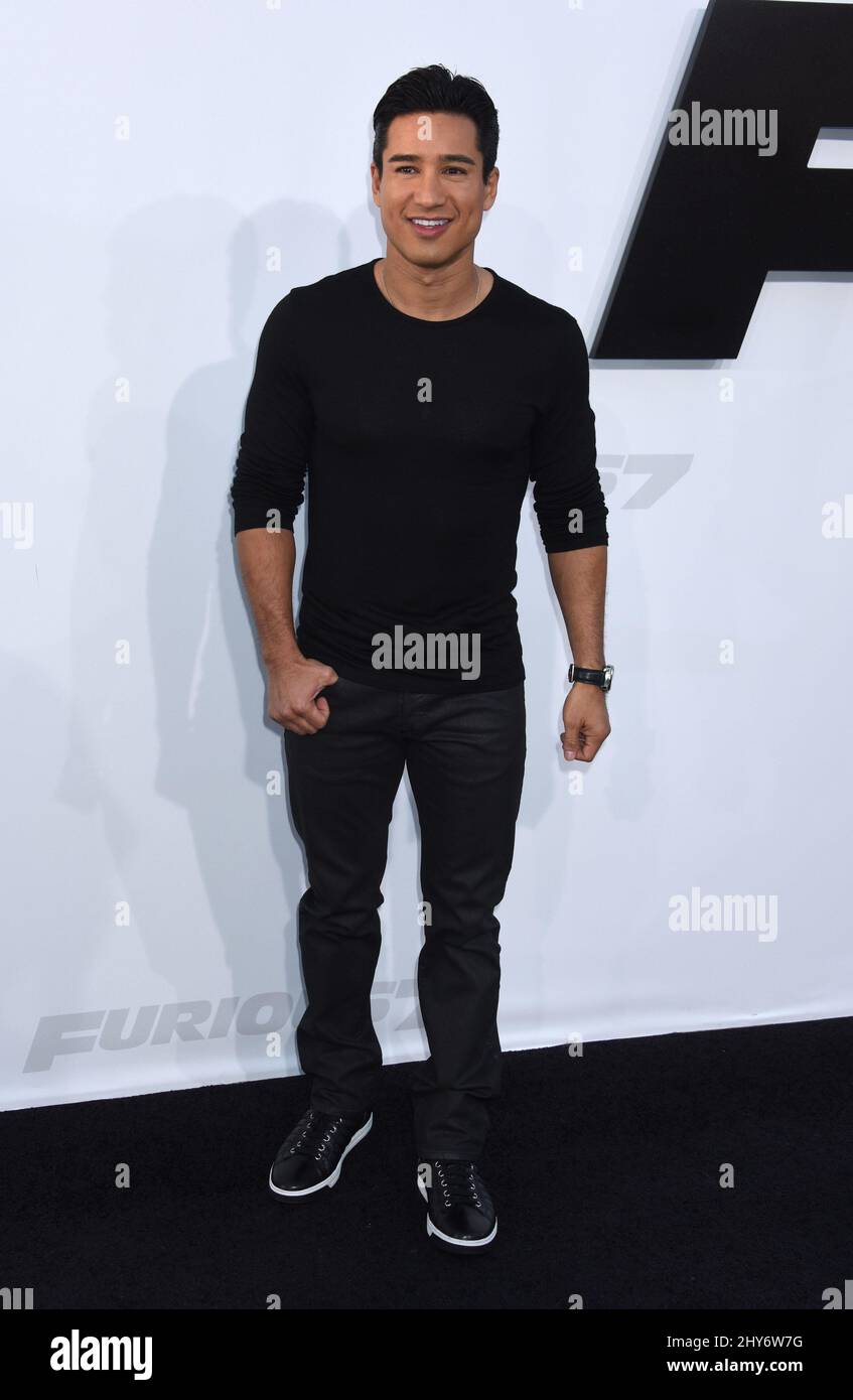 Mario Lopez attending the "Furious 7" Los Angeles premiere held at the ...