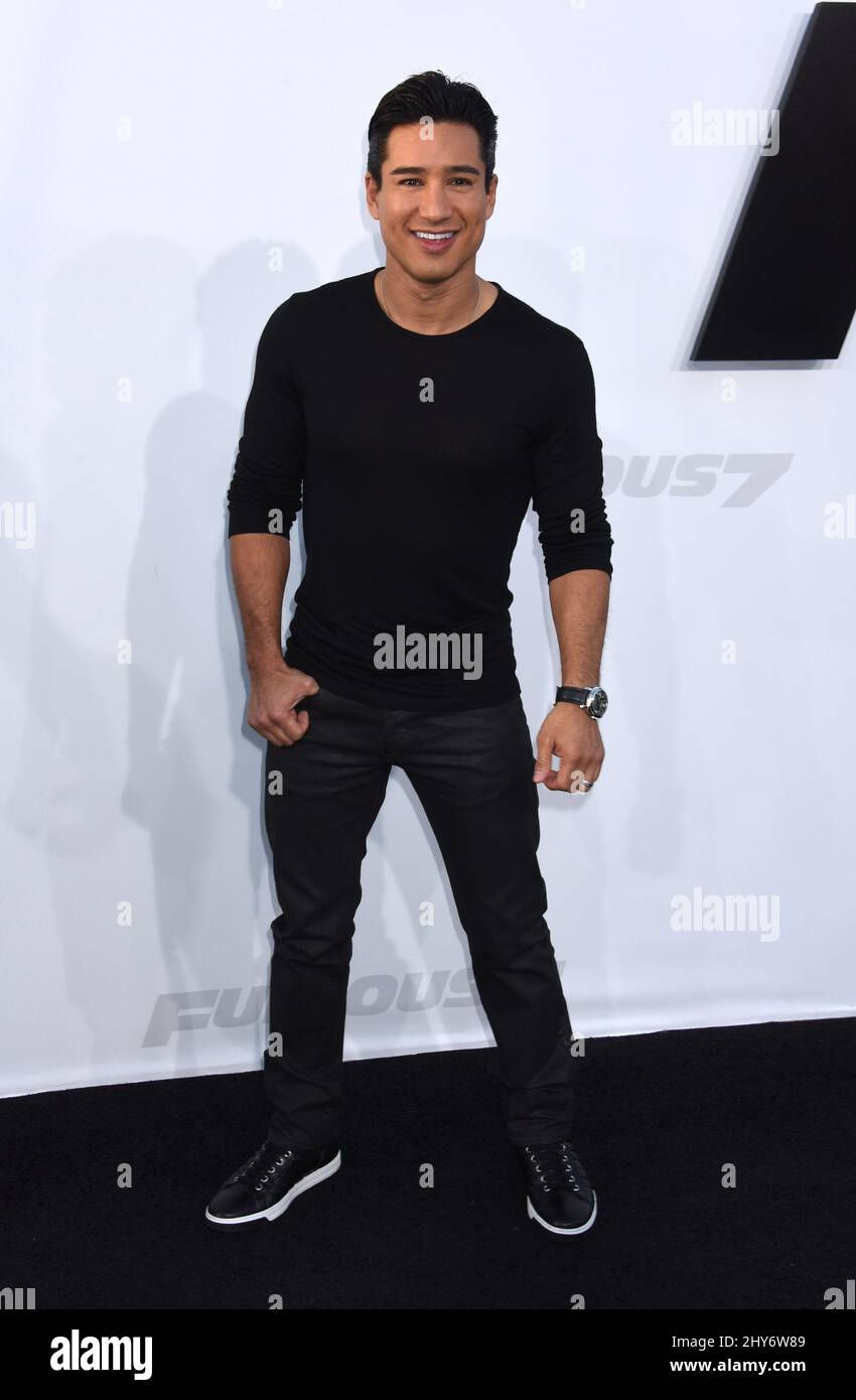 Mario Lopez attending the "Furious 7" Los Angeles premiere held at the ...