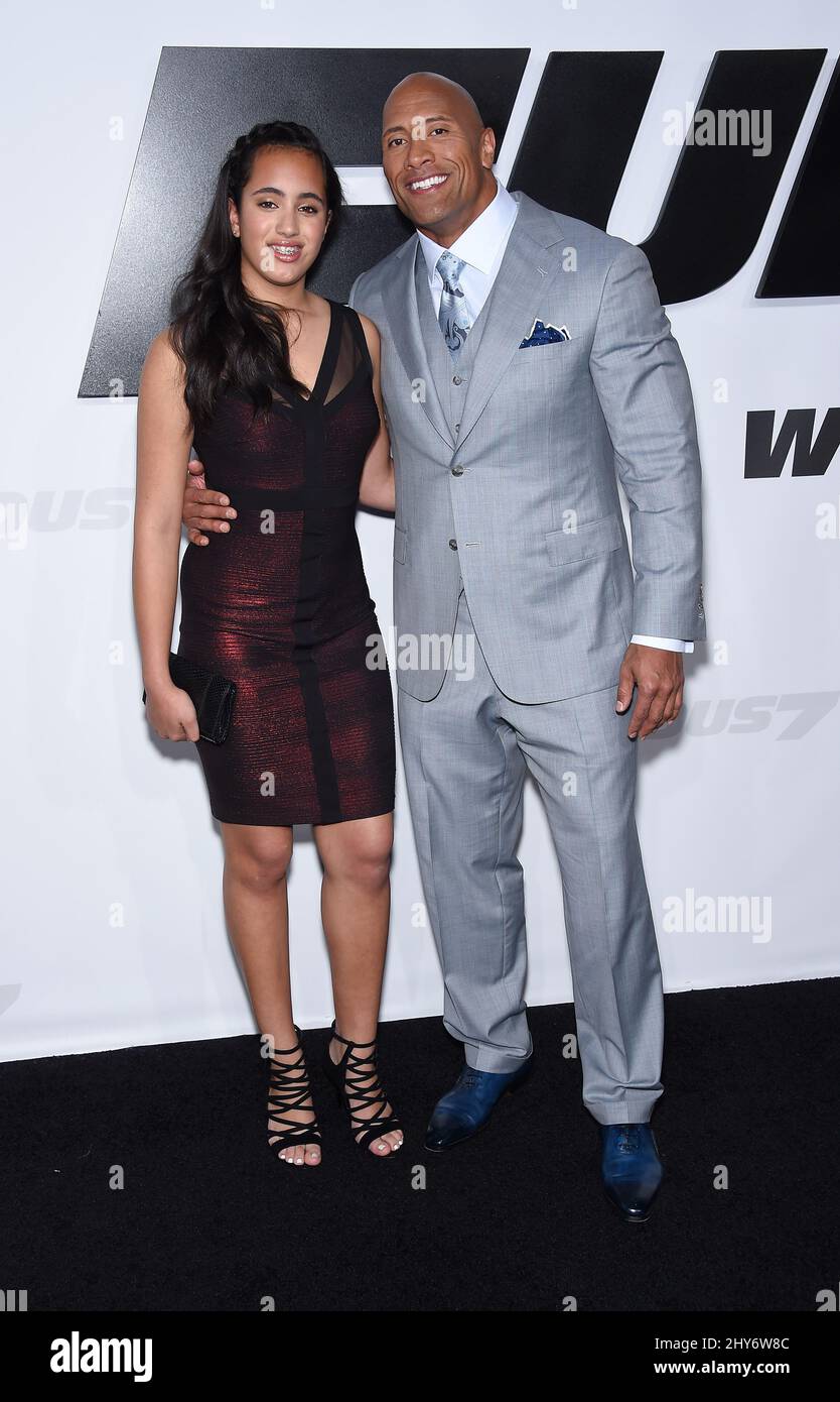 Dwayne Johnson attending the 'Furious 7' World Premiere held at The TCL ...