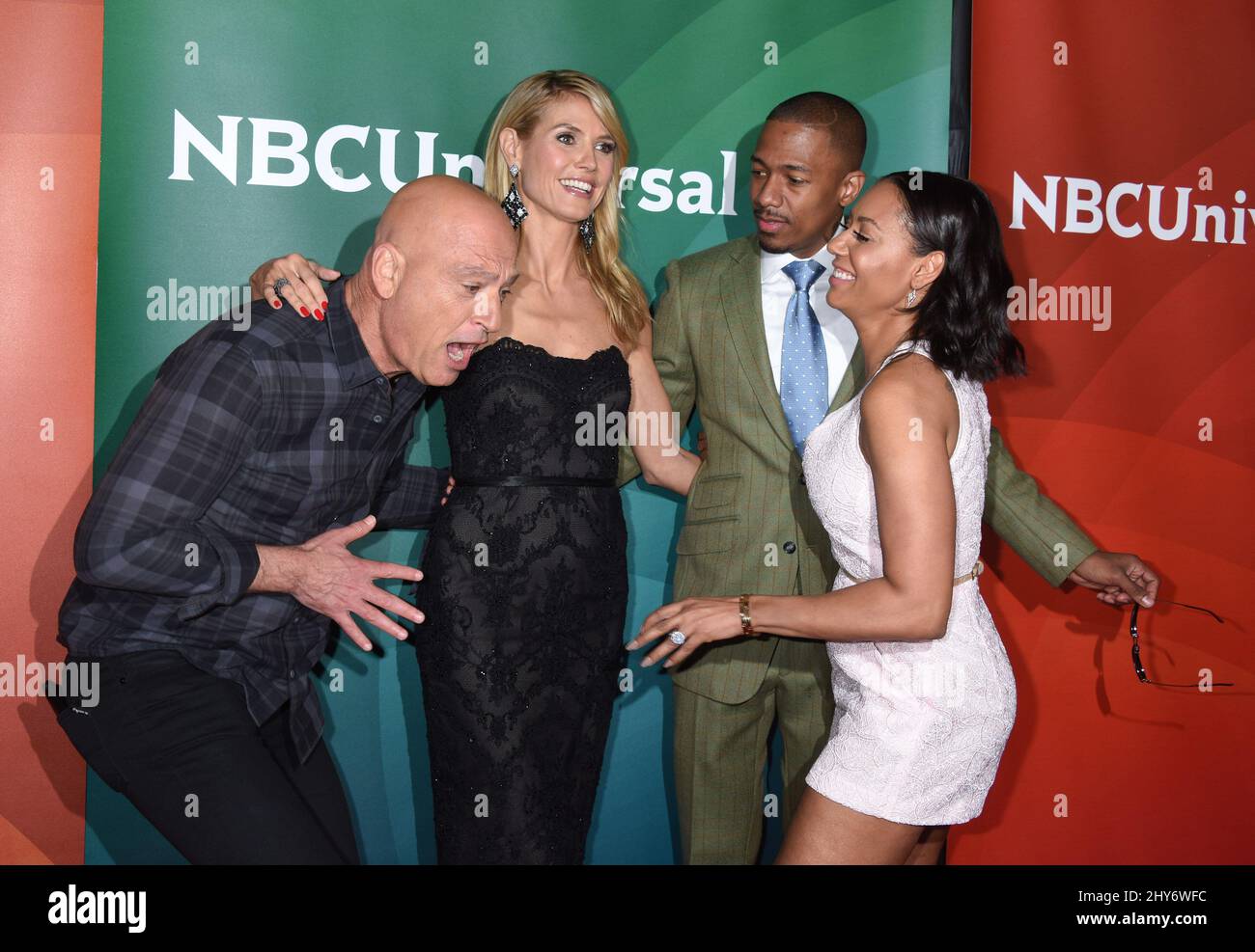 Howie Mandel, Heidi Klum, Nick Cannon and Melanie Brown attending ...