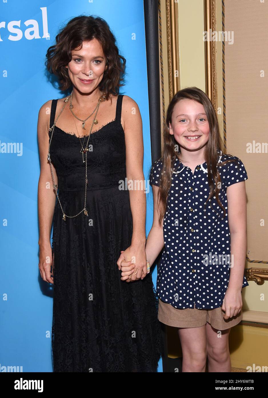 Anna Friel & Gracie Ellen Mary Friel attending the NBCUniversal Summer ...