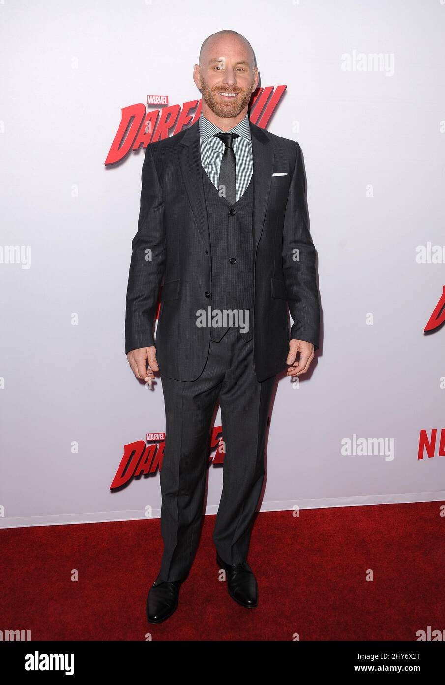 Matt Gerald attending the 'Daredevil' premiere in Los Angeles Stock ...