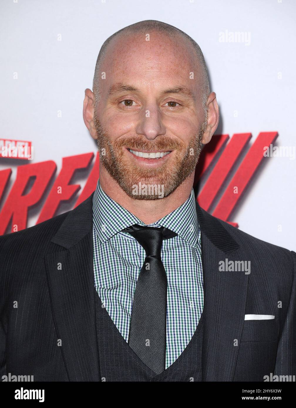 Matt Gerald attending the 'Daredevil' premiere in Los Angeles Stock ...