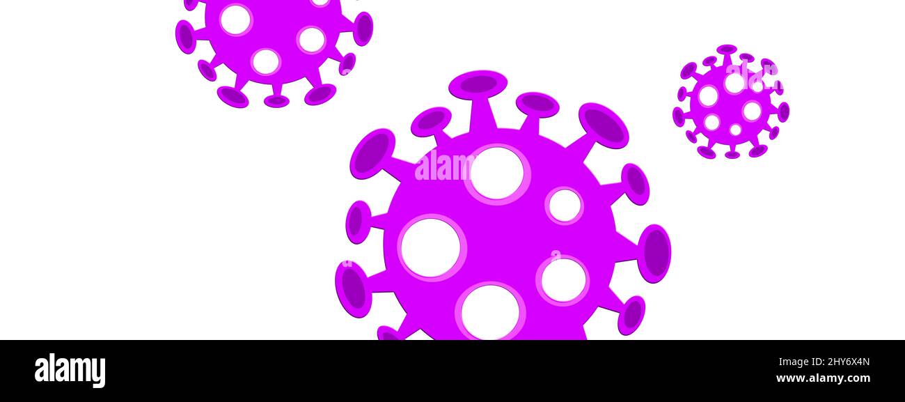 Dangerous corona virus, SARS pandemic risk concept. 3D illustration ...