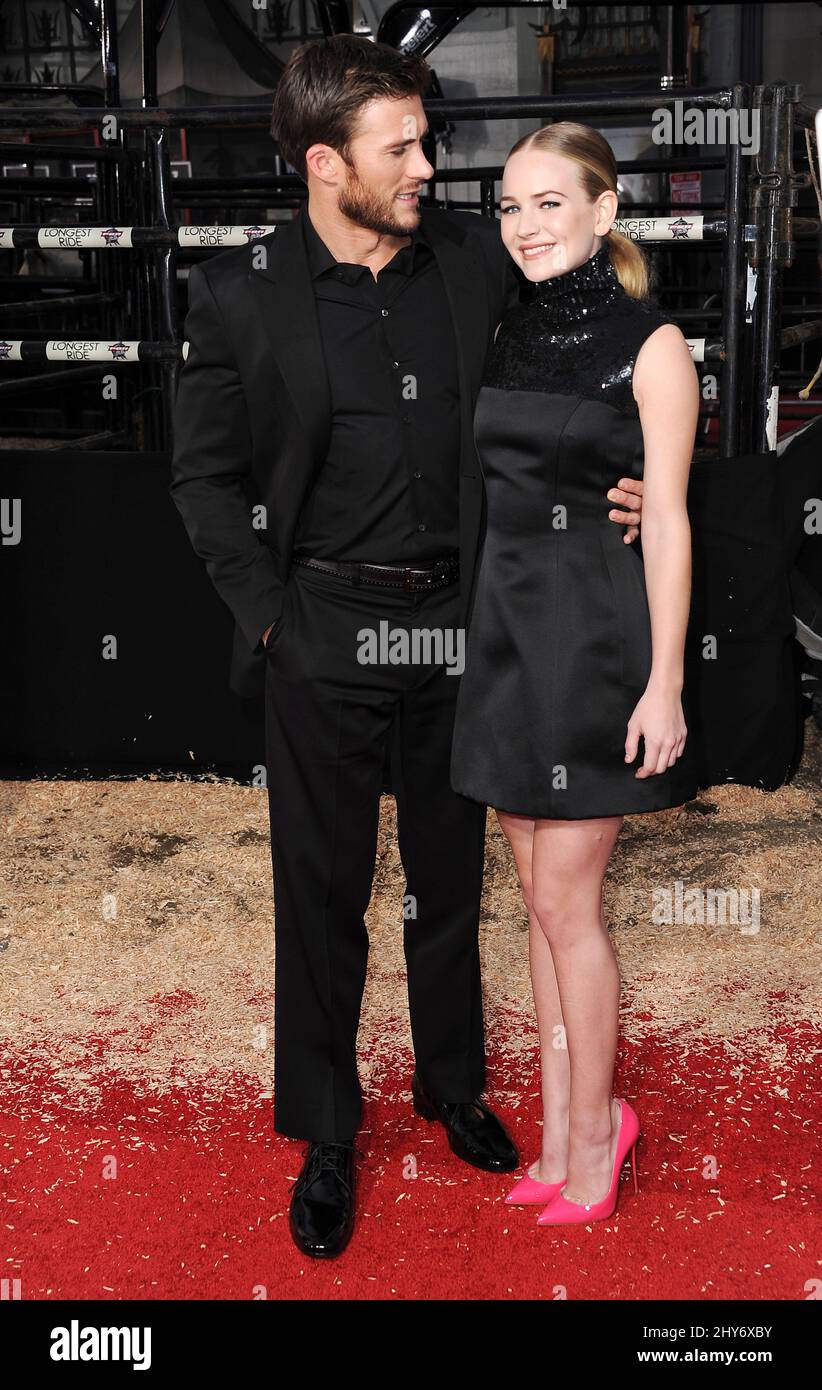Scott Eastwood, Britt Robertson attending "The Longest Ride" Premiere ...
